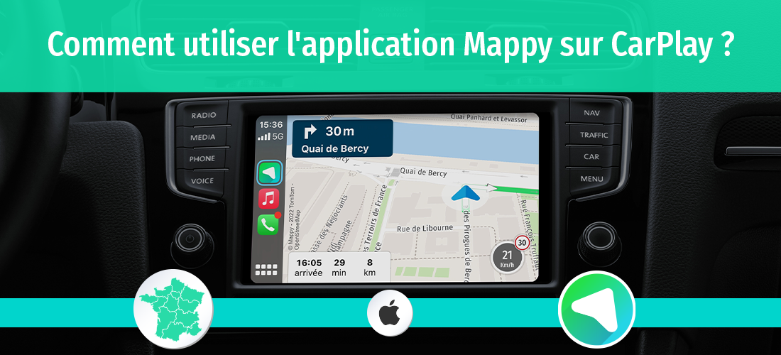 Comment utiliser l'application Mappy sur CarPlay ? - Blog Mappy